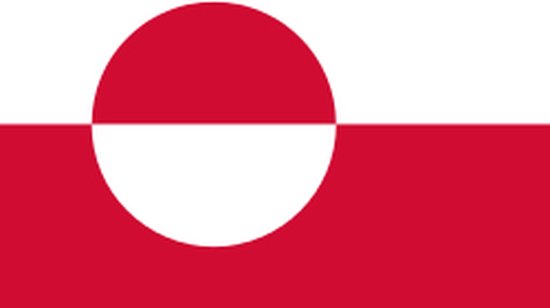 Vlag Groenland 100x150cm - Spunpoly | bol