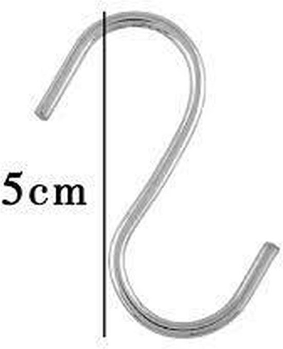 Ophanghaken - S-Haken - 20 stuks - Metaal | bol