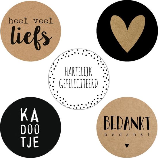 Sticker Set DORIS | 30x | Stickers / Sluitstickers / Cadeaustickers ...