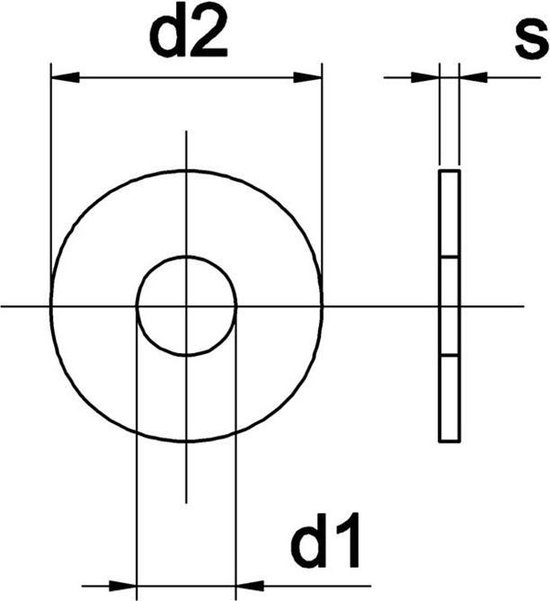 Carrosseriering Din9021 M10X30X2,5 Thermisch verzinkt - 200 stuks | bol