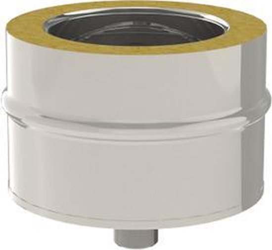 Sanistal dubbelwandige verticale condensafvoer voor pellet Ø80/130mm ...