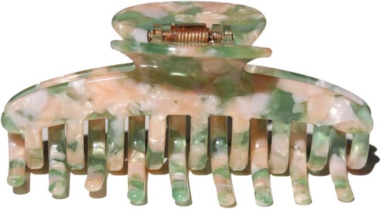 MARBLE Haarklem - Pastel Groen Roze - Haarclip Groot - Tortoise ...