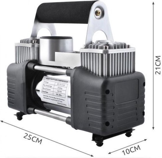 autoband oppompen elektrisch, Auto luchtcompressor dubbele cilinder ...
