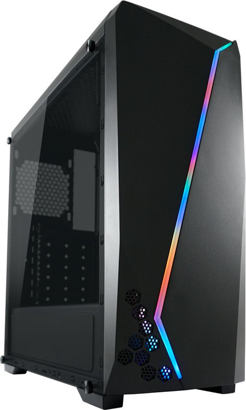 LC-POWER® Hexagon Midi Tower ATX PC Case - Computer Behuizing - RGB Case - Game PC -... | bol