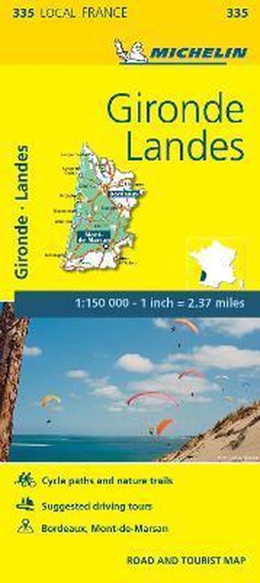 Gironde Landes Map, Michelin | 9782067210585 | Boeken | bol.com
