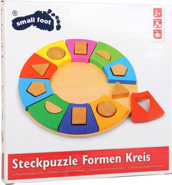 small foot - Shape-Fitting Game Forms, Circle | bol.com