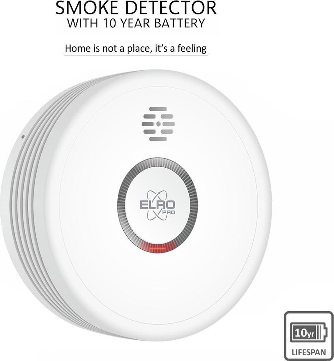 ELRO PRO PS4910 Design Rookmelder met 10 jaar batterij - Automatische ...