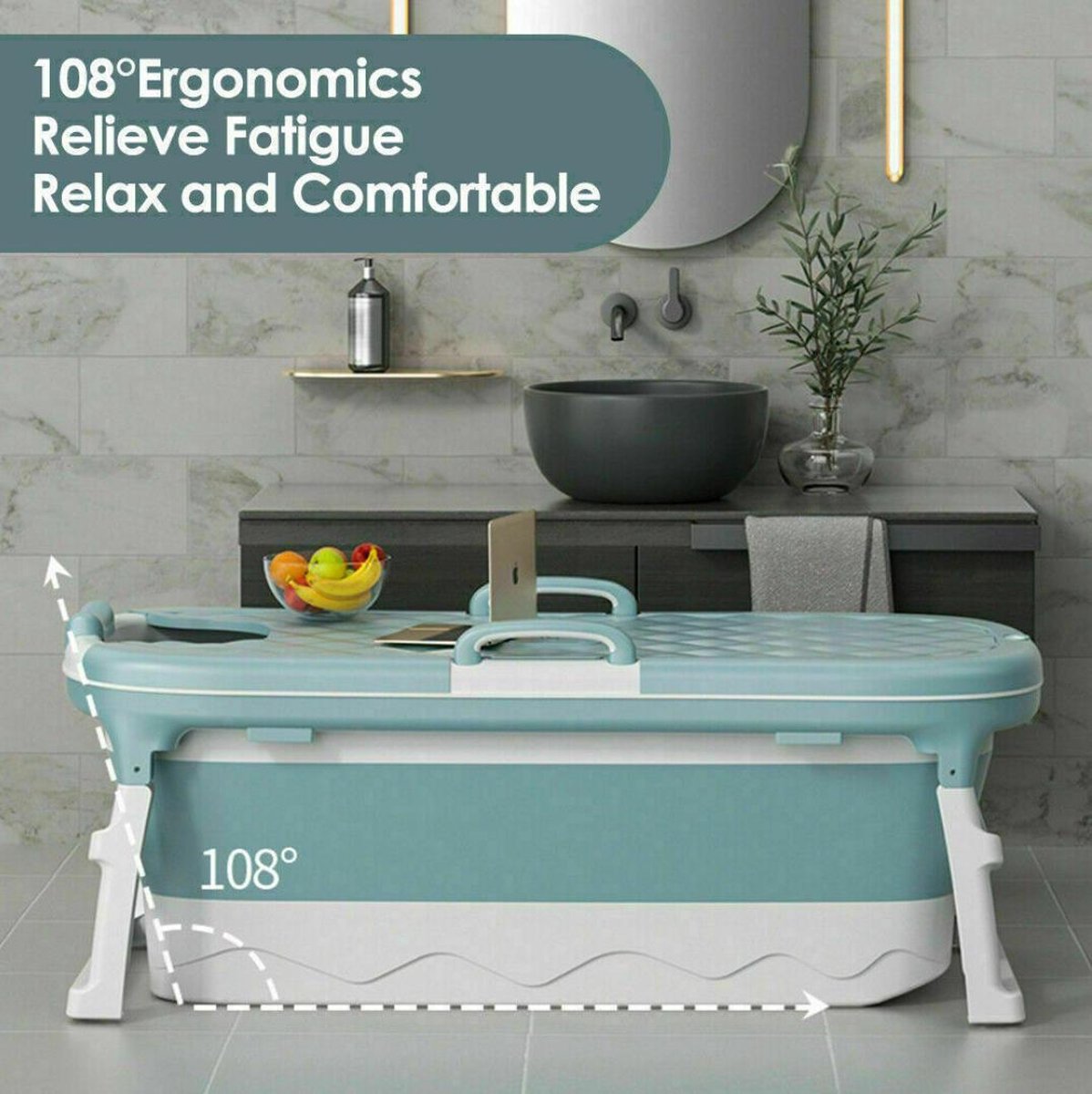 Goodlife Opvouwbaar bad - Bath Bucket - Zitbad - opvouwbaar bad ...