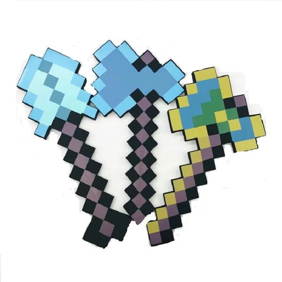 Minecraft Bundel - Minecraft Bijl + Schop - Minecraft Zwaard ...