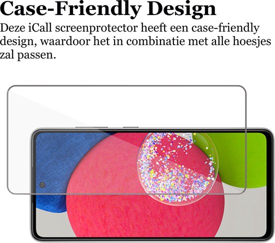 Screenprotector geschikt voor Samsung Galaxy A52s - Gehard Glas Beschermglas Tempered... | bol