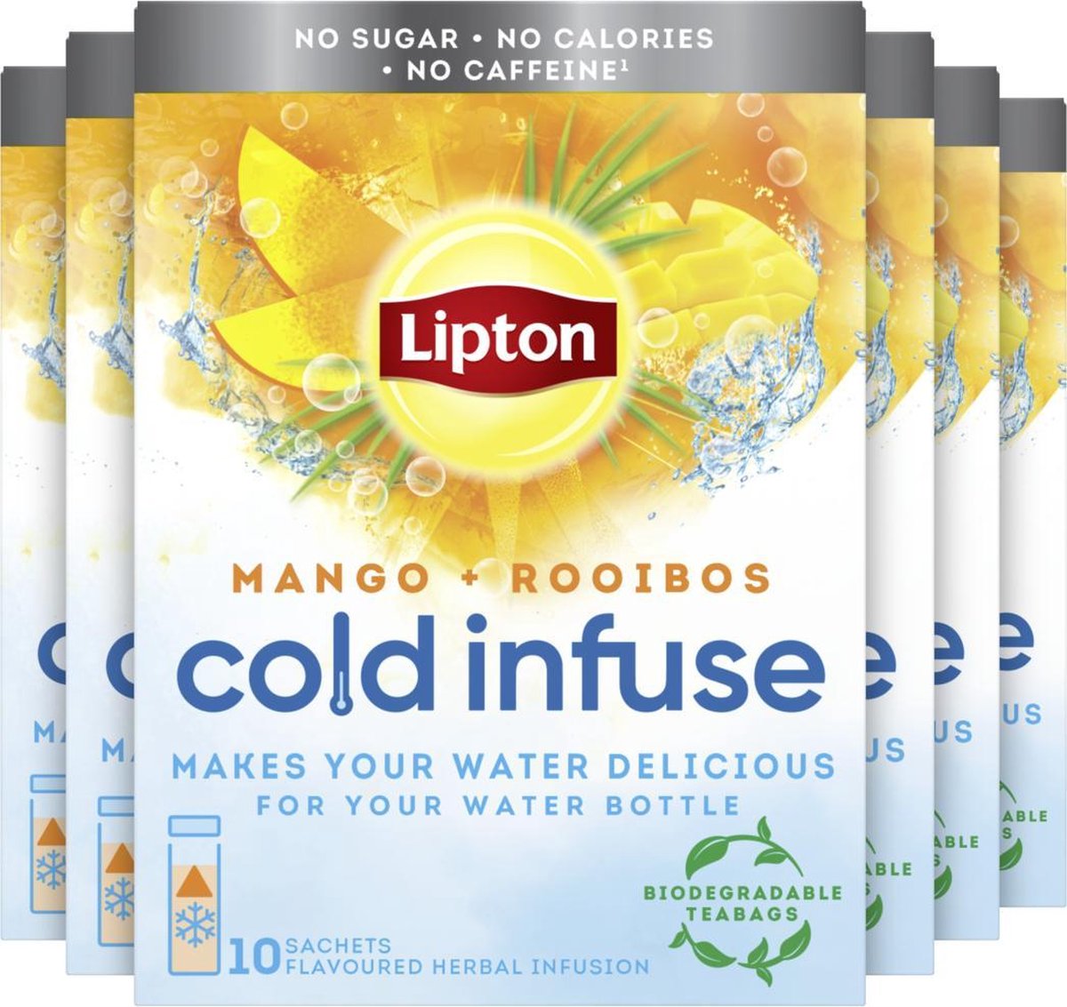 Lipton Cold Infuse Rooibos & Mango, smaak voor koud water zonder suiker ...