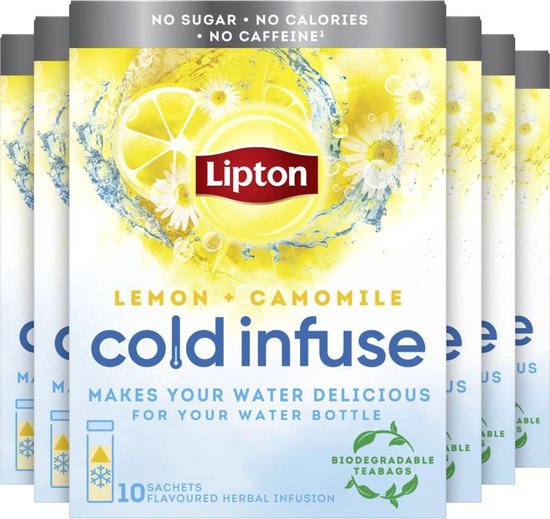 Lipton Cold Infuse Lemon & Camomile - 6 x 10 zakjes ...