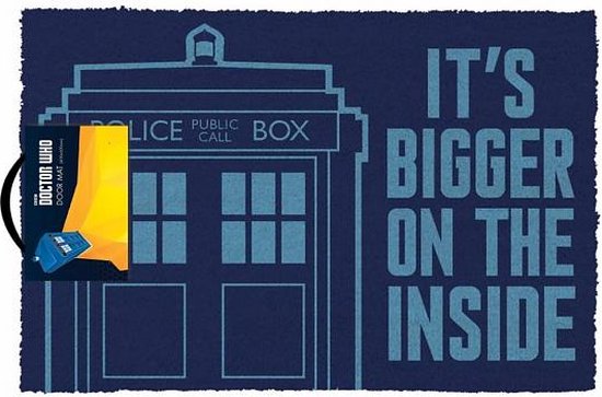 Doctor Who - Tardis It's Bigger on the Inside Deurmat - 60x40cm | bol