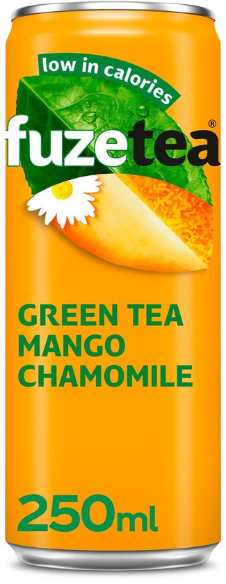 Fuze Tea Green Tea Mango Chamomile | Blik 24 x 25 cl | bol