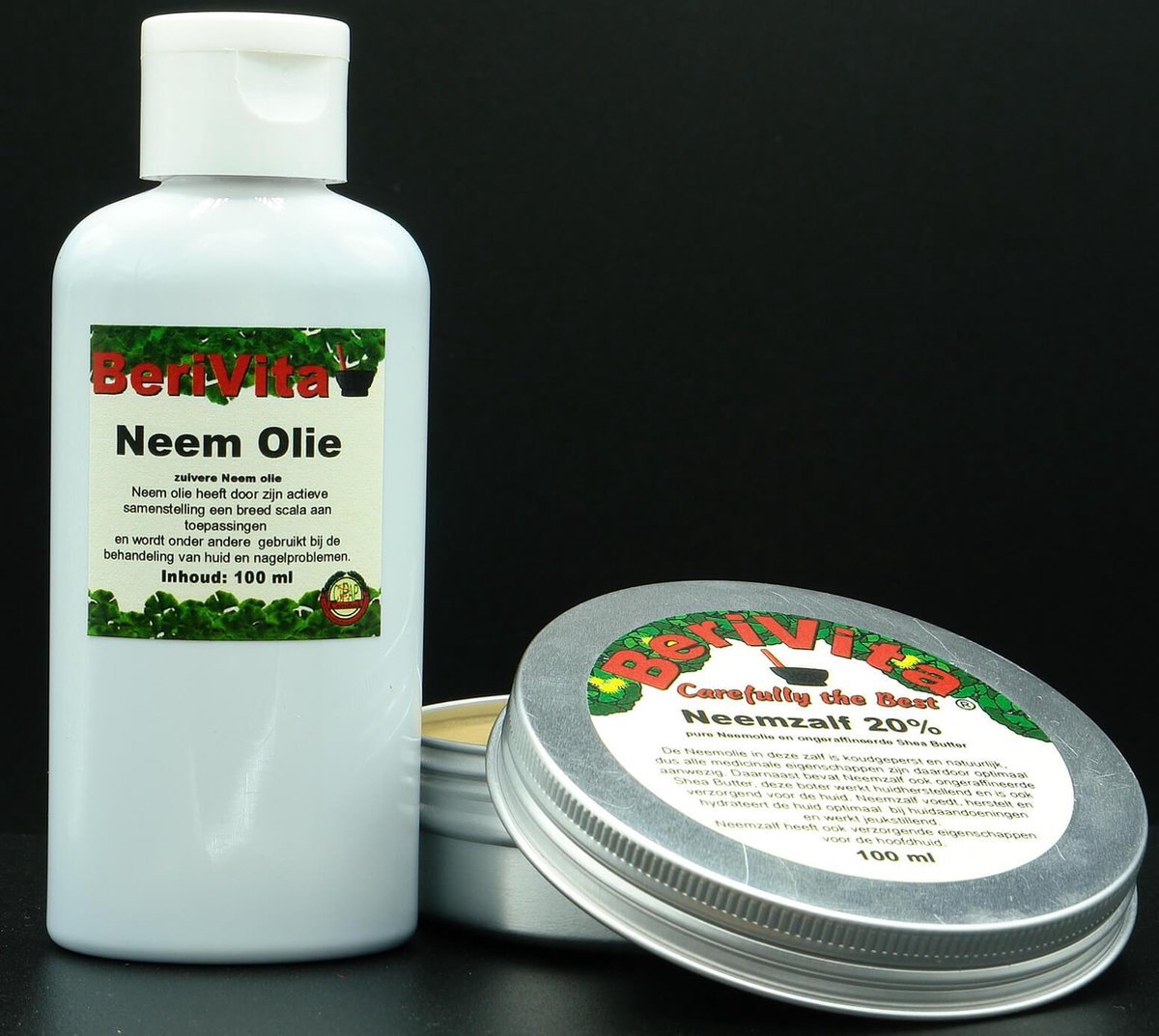 Neemolie 100ml en Neemzalf 100ml - Set Pure Neem olie 100ml en Zalf met ...