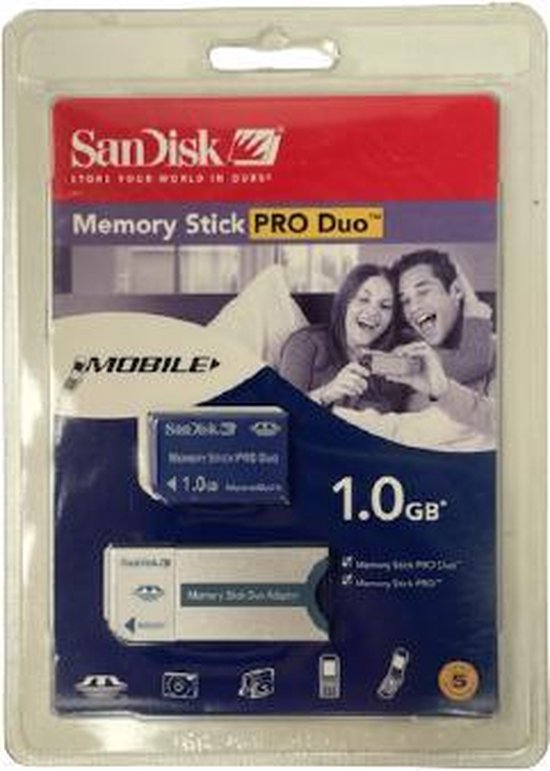 SanDisk Memorystick Pro Duo 1 GB - geheugenkaart | bol.com