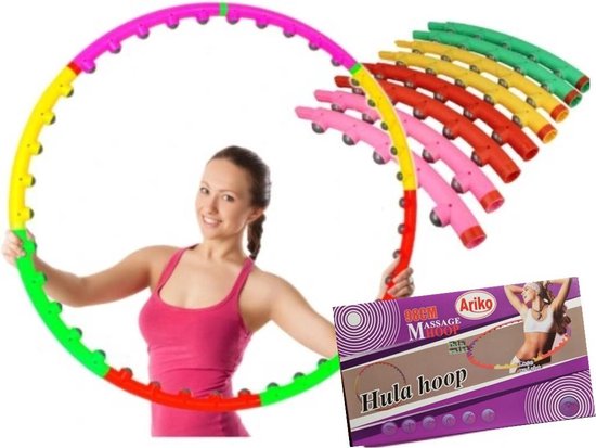 Ariko Fitness Massage hoepel Ø 98cm | 1 kg | Met 40 magnetische ...