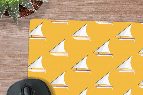 Muismat - Mousepad - Design - Boot - Zeil - 30x30 cm - Muismatten | bol