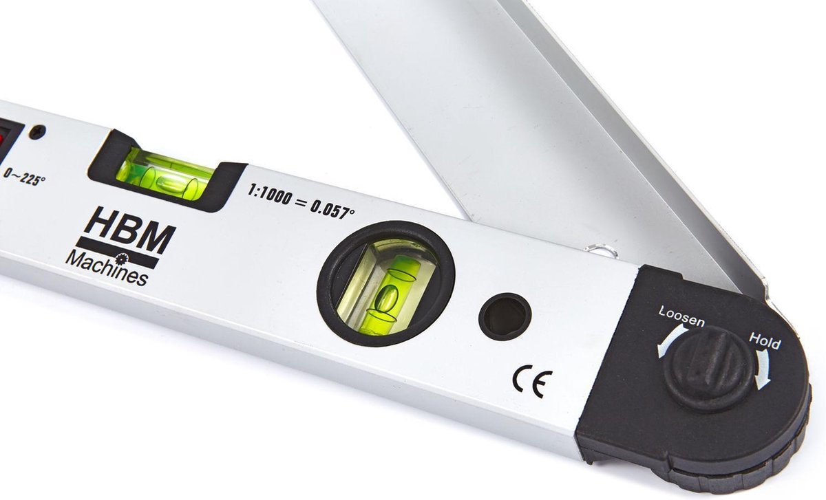 HBM 400 mm Digitale Hoekwaterpas - Zweihaak | bol.com