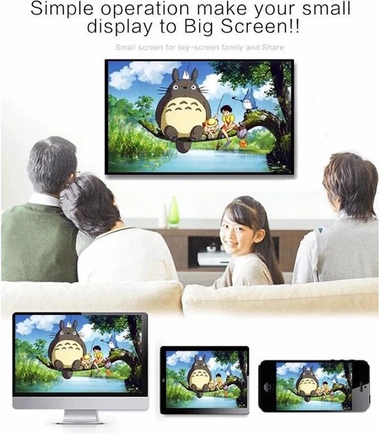 MiraScreen - M2 Pro - WiFi Display Dongle / Miracast Airplay DLNA Weergave Ontvanger... | bol.com