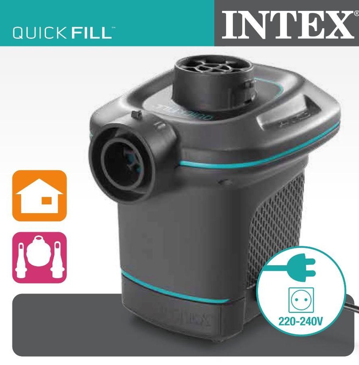 Intex Elektrische Pomp met stekker - 230 Volt - 650 Liter/min | bol.com