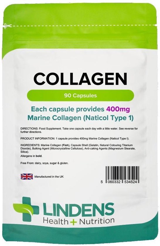 Lindens – Collagen 400mg – 90 Capsules | bol