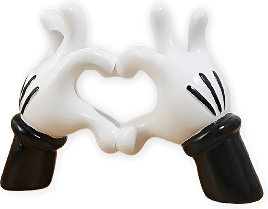Mauropet® - Love Sign Mickey Mouse - Beeld Sculptuur - Kado - Liefdes ...