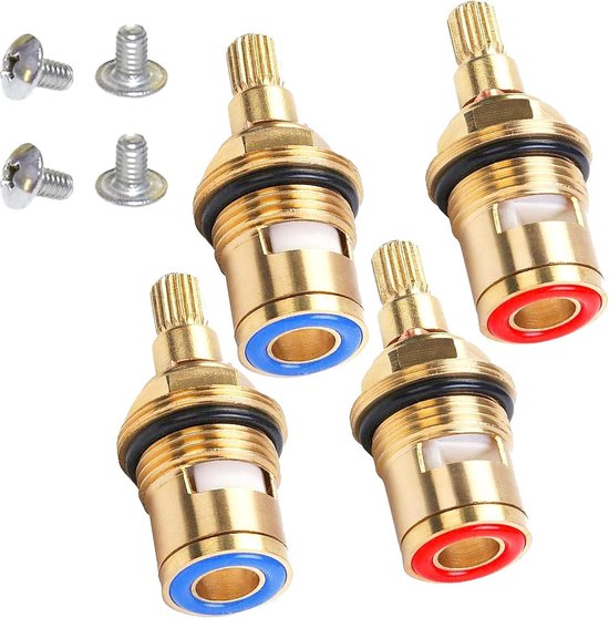 Tap Cartridges 20 Gears Brass Hot and Cold Faucet Valve Ceramic... | bol