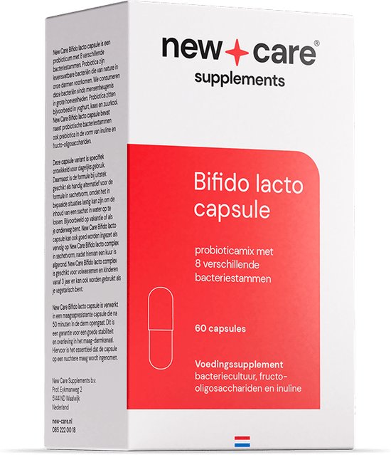 New Care Bifido lacto capsule - probiotica - 60 capsules - vegetarisch ...