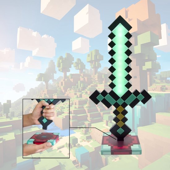 Minecraft Lamp - Diamond Sword - Inclusief Standaard - USB Aangedreven ...