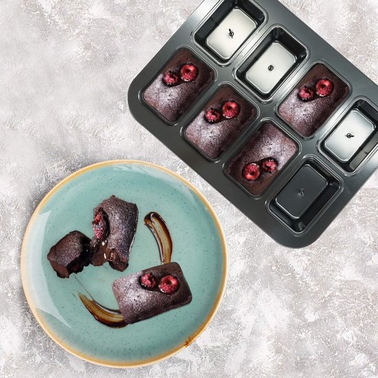 Rechthoekige Cake Tin - mini cakes bakvorm - geschikt voor feestjes - 1 ...