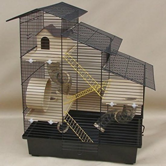 Hamsterkooi - Hamster kooi - Hamster bodembedekking - 62 x 56 x 38cm | bol
