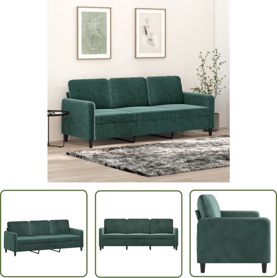vidaXL Banks Kopen - Drie Zitsbank - Driezitsbank 180 cm fluweel ...