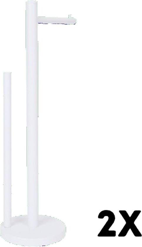 Luxe Design Industriële Toiletrolhouder THOMAS Met Standaard - Wit ...