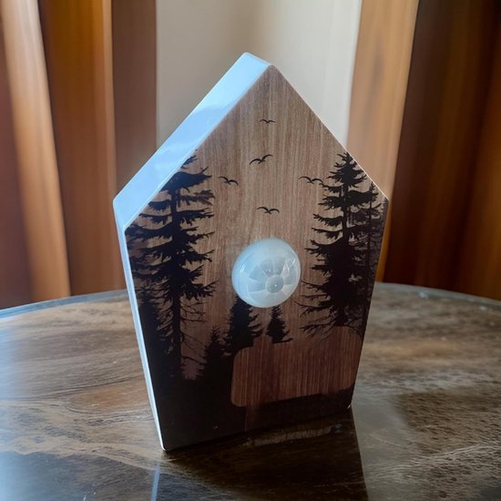 Vogelhuisje Met Geluid - Bird Box - Vogelgeluiden Huisje Met Sensor ...