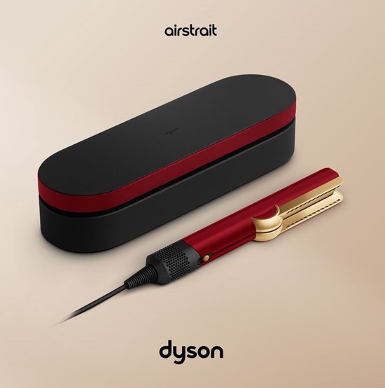 Dyson Airstrait wet-to-dry - Stijltang - Red Velvet/Goud | bol