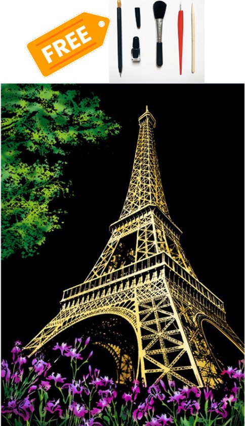 Scratch Art voor Volwassenen en Kinderen | Paris France | Incl. 5 ...