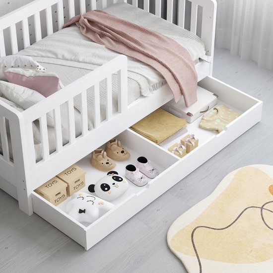 Cabino Peuterbed Met Lade Joan 70 x 140 cm Wit | bol