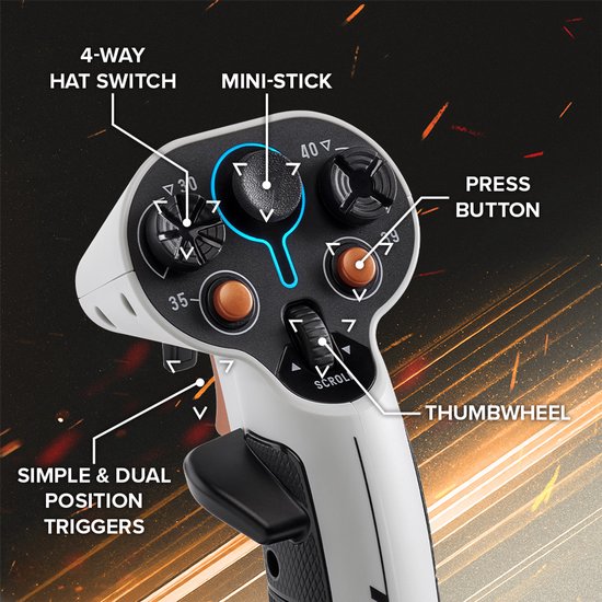 Thrustmaster SOL-R 2 Space Sim Duo - HOSAS Joystick Set voor PC - 88 ...