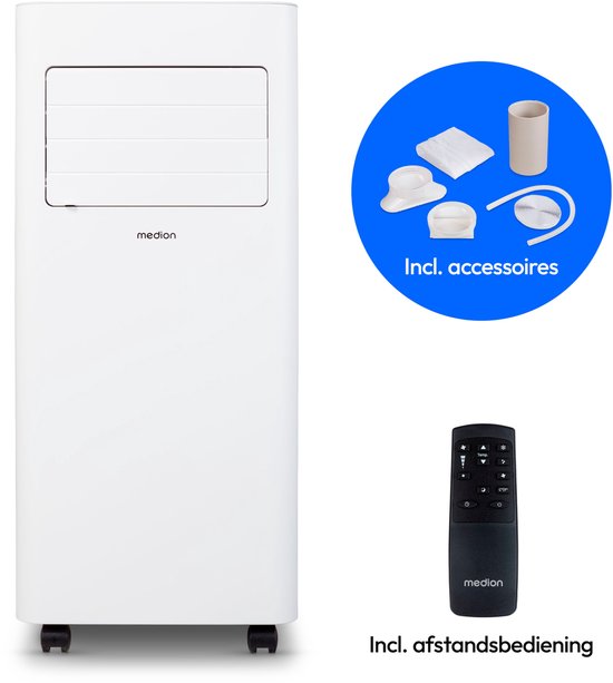 MEDION Mobiele Airco E701 (7000 BTU, 3-in-1, Koelen, Ontvochtigen ...