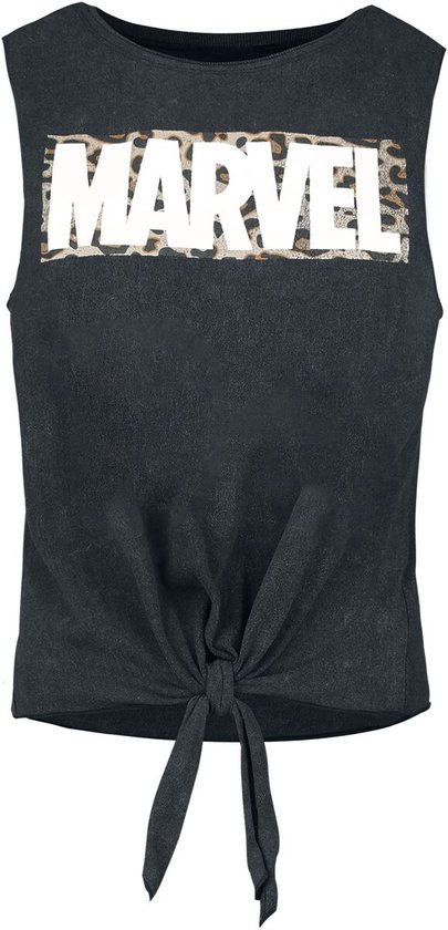 Marvel Logo Leo Top zwart M Dames | bol