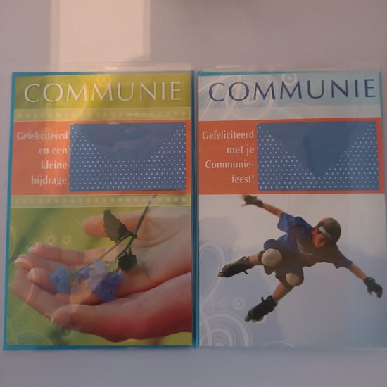 4 Luxe Communie Geld Envelop Wenskaarten - Kaart Wens Kaart Communie ...