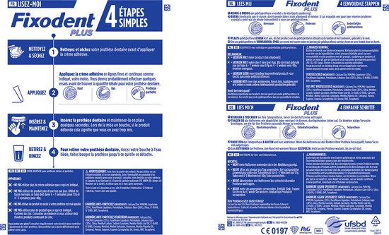 Fixodent Plus Kleefpasta Food Barrier - Fris - 6 x 40 gram | bol