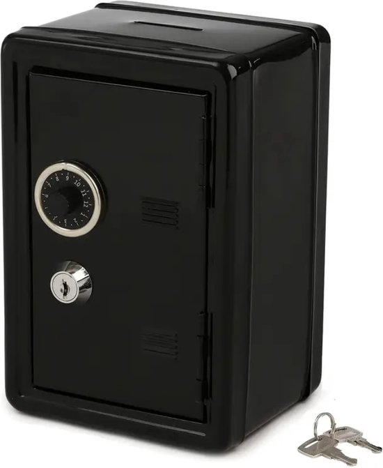 Mini Kluis Zwart Inclusfief met 2 Sleutels | bol