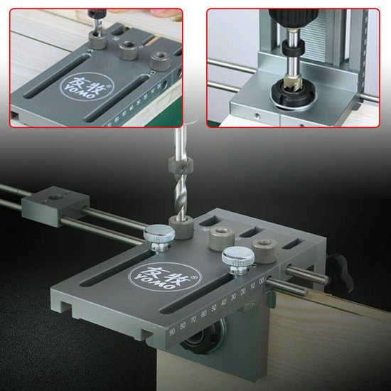 Houtbewerking Deuvelmal Set, Verstelbare Boorgeleider, Hoge Precisie ...