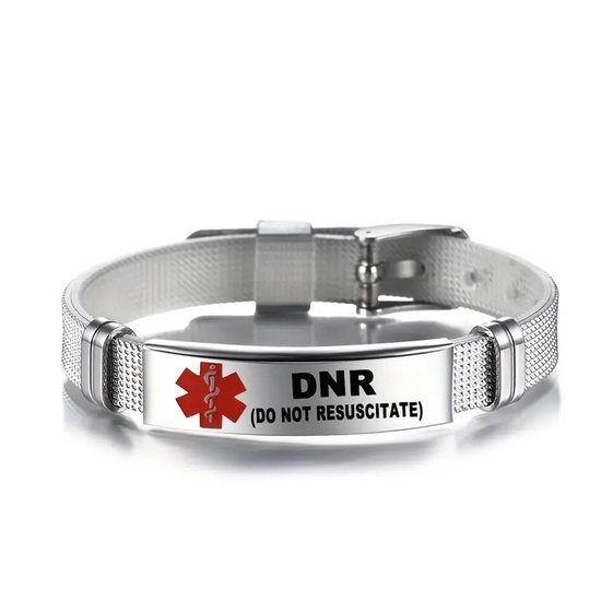 Medical Alert Armband - Reanimeer Mij Niet Armband - DNR - Do Not ...