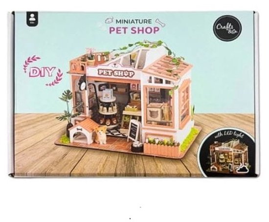 DIY Miniatuur Pet Shop - Met LED Verlichting | bol