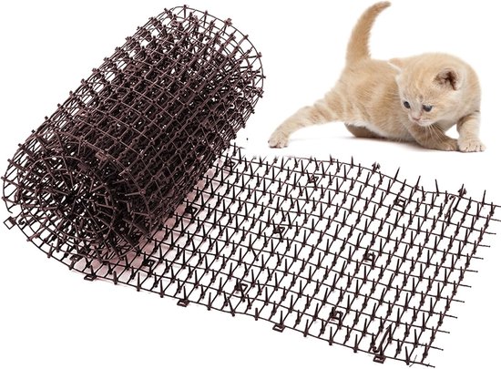 Candala Transparante kattenafweermat, 30 x 200 cm, mat met spikes voor ...