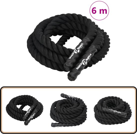 Weighted Rope Heavy Duty Black Battle Rope A Symbol Of Strength ...