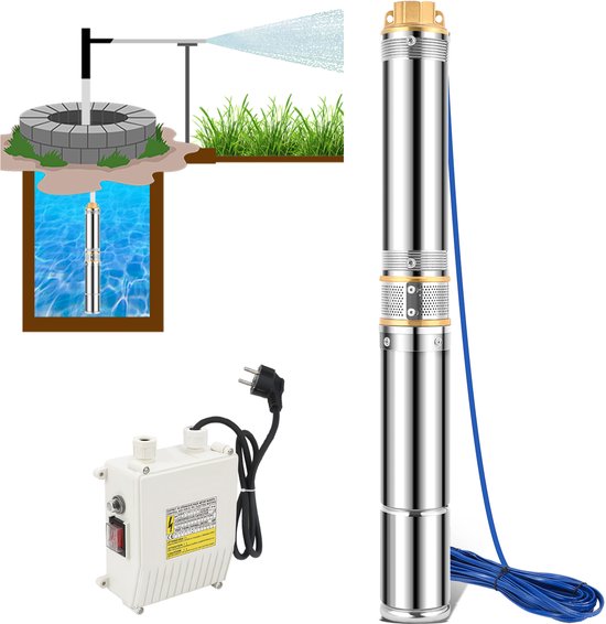 750W Bronpomp 4,5 inch Dompelpomp Vuil Water - Vlakzuigpomp - Dweilpomp ...